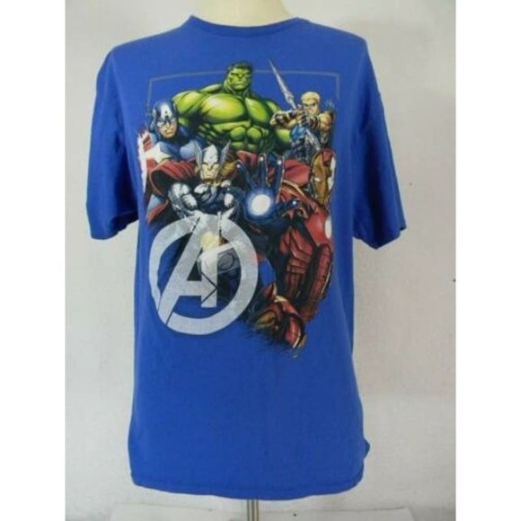 Marvel | Shirts | Marvel Avengersassembleunisex Tshirt Royal Xl | Poshmark